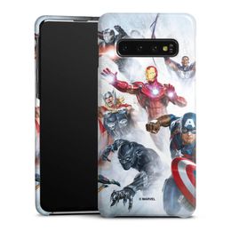 DeinDesign Galaxy S10 Handy Premium Case Smartphone Handyh&uuml;lle Schutzh&uuml;lle gl&auml;nzend Marvel Avengers Official Licensed Product Premium Case