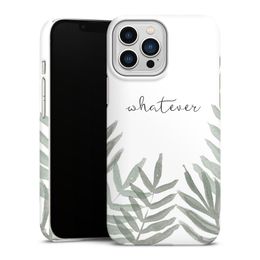 DeinDesign iPhone 13 Pro Max Handy Premium Case Smartphone Handyh&uuml;lle Schutzh&uuml;lle matt Water Colour Jungle Palm Tree Premium Case