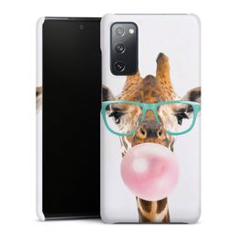 DeinDesign Galaxy S20 FE Handy Premium Case Smartphone Handyh&uuml;lle Schutzh&uuml;lle gl&auml;nzend Giraffe Animals Glasses Premium Case