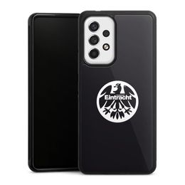 DeinDesign Galaxy A53 5G Handy Gallery Case Handyh&uuml;lle 9H Geh&auml;rtetes Glas R&uuml;ckseite H&uuml;lle Logo Eintracht Frankfurt Eagle Gallery Case