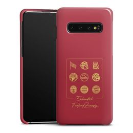 DeinDesign Galaxy S10 Handy Premium Case Smartphone Handyh&uuml;lle Schutzh&uuml;lle gl&auml;nzend Merchandise Fc Bayern M&uuml;nchen Fcb 125 Jahre Premium Case