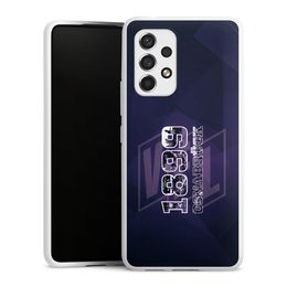 DeinDesign Galaxy A53 5G Handy Silikon H&uuml;lle Case wei&szlig; Handyh&uuml;lle Official Licensed Product Sports Vfl Osnabr&uuml;ck Silikon Case