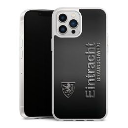 DeinDesign iPhone 13 Pro Max Handy Silikon H&uuml;lle Case transparent Handyh&uuml;lle Logo Eintracht Braunschweig Official Licensed Product Silikon Case