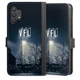DeinDesign Galaxy A32 4G Handy Klapph&uuml;lle Handyh&uuml;lle aus Kunst Leder schwarz Flip Case Soccer Vfl Osnabr&uuml;ck Official Licensed Product Sideflip mit Lasche
