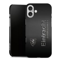 DeinDesign iPhone 16 Plus Handy Premium Case Smartphone Handyh&uuml;lle Schutzh&uuml;lle matt Logo Eintracht Braunschweig Official Licensed Product Premium Case