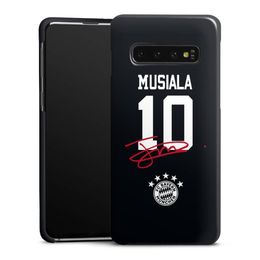 DeinDesign Galaxy S10 Handy Premium Case Smartphone Handyh&uuml;lle Schutzh&uuml;lle gl&auml;nzend Jamal Musiala Fcb Fc Bayern M&uuml;nchen Premium Case