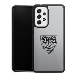 DeinDesign Galaxy A53 5G Handy Gallery Case Handyh&uuml;lle 9H Geh&auml;rtetes Glas R&uuml;ckseite H&uuml;lle Vfb Stuttgart Official Licensed Product Logo Gallery Case