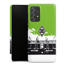 DeinDesign Galaxy A52s 5G Handy Premium Case Smartphone Handyh&uuml;lle Schutzh&uuml;lle gl&auml;nzend Merchandise Borussia M&ouml;nchengladbach Stadium Premium Case