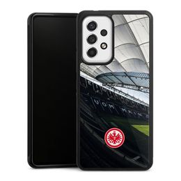 DeinDesign Galaxy A53 5G Handy Gallery Case Handyh&uuml;lle 9H Geh&auml;rtetes Glas R&uuml;ckseite H&uuml;lle Stadium Official Licensed Product Eintracht Frankfurt Gallery Case
