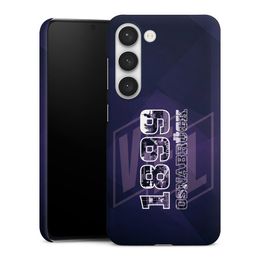 DeinDesign Galaxy S23 Handy Premium Case Smartphone Handyh&uuml;lle Schutzh&uuml;lle matt Vfl Osnabr&uuml;ck Sports Official Licensed Product Premium Case