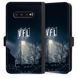 DeinDesign Galaxy S10 Plus Handy Klapph&uuml;lle Handyh&uuml;lle aus Kunst Leder schwarz Flip Case Soccer Vfl Osnabr&uuml;ck Official Licensed Product Sideflip mit Lasche