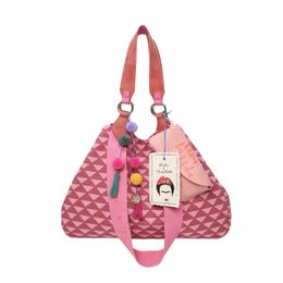 Damen Shopper "Fritzi x Frida Kahlo", Fritzi aus Preussen, rosa, 55% Baumwolle, 45% Polyester, gemustert, Taschen, mit dekorativem Druck