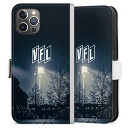 DeinDesign iPhone 12 Pro Handy Klapph&uuml;lle Handyh&uuml;lle aus Kunst Leder wei&szlig; Flip Case Soccer Vfl Osnabr&uuml;ck Official Licensed Product Sideflip mit Lasche