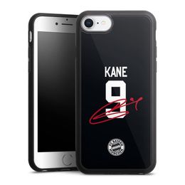 DeinDesign iPhone SE (2020) Handy Gallery Case Handyh&uuml;lle 9H Geh&auml;rtetes Glas R&uuml;ckseite H&uuml;lle Fc Bayern M&uuml;nchen Harry Kane Jersey Gallery Case