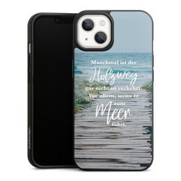 DeinDesign iPhone 13 Handy PLA Handyh&uuml;lle Handyh&uuml;lle aus nachwachsenden Rohstoffen Organic Case Statement Beach Spruch Organic Case