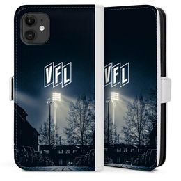 DeinDesign iPhone 11 Handy Klapph&uuml;lle Handyh&uuml;lle aus Kunst Leder wei&szlig; Flip Case Soccer Vfl Osnabr&uuml;ck Official Licensed Product Sideflip mit Lasche