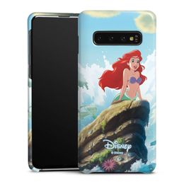 DeinDesign Galaxy S10 Handy Premium Case Smartphone Handyh&uuml;lle Schutzh&uuml;lle gl&auml;nzend Official Licensed Product Arielle Die Meerjungfrau Mermaid Premium Case