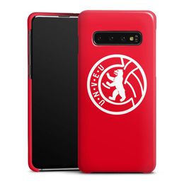 DeinDesign Galaxy S10 Handy Premium Case Smartphone Handyh&uuml;lle Schutzh&uuml;lle gl&auml;nzend Bear 1. Fc Union Berlin Official Licensed Product Premium Case