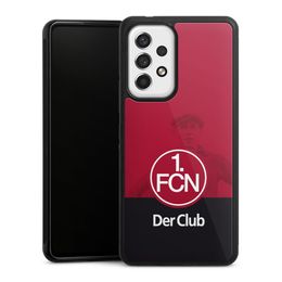 DeinDesign Galaxy A53 5G Handy Gallery Case Handyh&uuml;lle 9H Geh&auml;rtetes Glas R&uuml;ckseite H&uuml;lle Official Licensed Product Der Club 1. Fc N&uuml;rnberg Gallery Case