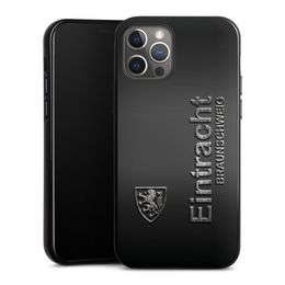 DeinDesign iPhone 12 Pro Handy Silikon H&uuml;lle Case schwarz Handyh&uuml;lle Logo Eintracht Braunschweig Official Licensed Product