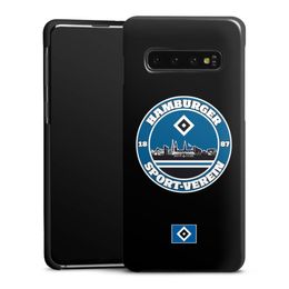 DeinDesign Galaxy S10 Handy Premium Case Smartphone Handyh&uuml;lle Schutzh&uuml;lle gl&auml;nzend Hsv Logo Hamburger Sv Premium Case