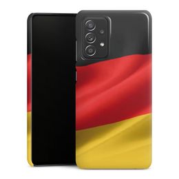 DeinDesign Galaxy A52s 5G Handy Premium Case Smartphone Handyh&uuml;lle Schutzh&uuml;lle gl&auml;nzend Flags Flag Germany Premium Case