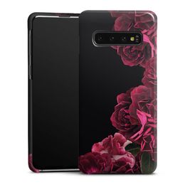 DeinDesign Galaxy S10 Handy Premium Case Smartphone Handyh&uuml;lle Schutzh&uuml;lle gl&auml;nzend Vintage Rose Pink Premium Case
