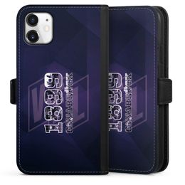 DeinDesign iPhone 11 Handy Klapph&uuml;lle Handyh&uuml;lle aus Kunst Leder schwarz Flip Case Vfl Osnabr&uuml;ck Sports Official Licensed Product Sideflip mit Lasche