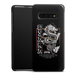 DeinDesign Galaxy S10 Handy Premium Case Smartphone Handyh&uuml;lle Schutzh&uuml;lle gl&auml;nzend Ocean Dragon Japan Premium Case
