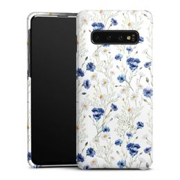 DeinDesign Galaxy S10 Handy Premium Case Smartphone Handyh&uuml;lle Schutzh&uuml;lle gl&auml;nzend Flowers Muster Flower Premium Case