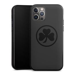 DeinDesign iPhone 12 Pro Handy Silikon H&uuml;lle Case schwarz Handyh&uuml;lle Official Licensed Product Spvgg Greuther F&uuml;rth Clover