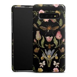 DeinDesign Galaxy S10 Handy Premium Case Smartphone Handyh&uuml;lle Schutzh&uuml;lle gl&auml;nzend Flower Wreath Bee Blossom Premium Case