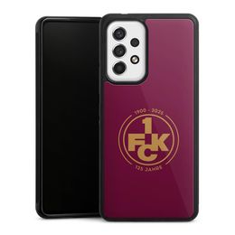 DeinDesign Galaxy A53 5G Handy Gallery Case Handyh&uuml;lle 9H Geh&auml;rtetes Glas R&uuml;ckseite H&uuml;lle 125 Jahre 1. Fc Kaiserslautern 1. Fck Gallery Case