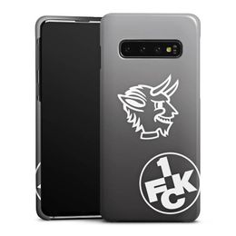 DeinDesign Galaxy S10 Handy Premium Case Smartphone Handyh&uuml;lle Schutzh&uuml;lle gl&auml;nzend Logo 1. Fck 1. Fc Kaiserslautern Premium Case