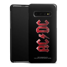 DeinDesign Galaxy S10 Handy Premium Case Smartphone Handyh&uuml;lle Schutzh&uuml;lle gl&auml;nzend Acdc Merchandise Logo Premium Case