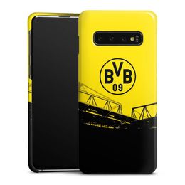 DeinDesign Galaxy S10 Handy Premium Case Smartphone Handyh&uuml;lle Schutzh&uuml;lle gl&auml;nzend Merchandise Bvb Borussia Dortmund Premium Case