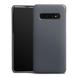 DeinDesign Galaxy S10 Handy Premium Case Smartphone Handyh&uuml;lle Schutzh&uuml;lle gl&auml;nzend Anthracite Grey Unicoloured Premium Case