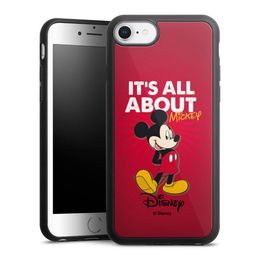 DeinDesign iPhone SE (2020) Handy Gallery Case Handyh&uuml;lle 9H Geh&auml;rtetes Glas R&uuml;ckseite H&uuml;lle Official Licensed Product Disney Mouse Gallery Case