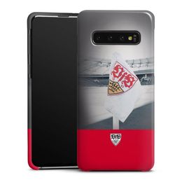 DeinDesign Galaxy S10 Handy Premium Case Smartphone Handyh&uuml;lle Schutzh&uuml;lle gl&auml;nzend Vfb Stuttgart Bundesliga Official Licensed Product Premium Case