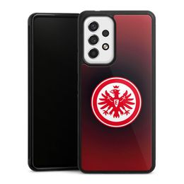 DeinDesign Galaxy A53 5G Handy Gallery Case Handyh&uuml;lle 9H Geh&auml;rtetes Glas R&uuml;ckseite H&uuml;lle Coat Of Arms Eintracht Frankfurt Official Licensed Product Gallery Case