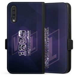 DeinDesign Galaxy A50 Handy Klapph&uuml;lle Handyh&uuml;lle aus Kunst Leder schwarz Flip Case Vfl Osnabr&uuml;ck Sports Official Licensed Product Sideflip mit Lasche