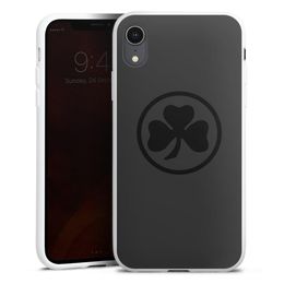 DeinDesign iPhone Xr Handy Silikon H&uuml;lle Case wei&szlig; Handyh&uuml;lle Official Licensed Product Spvgg Greuther F&uuml;rth Clover Silikon Case