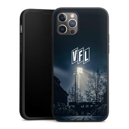 DeinDesign iPhone 12 Pro Handy Premium Silikon H&uuml;lle Handyh&uuml;lle schwarz Case Soccer Vfl Osnabr&uuml;ck Official Licensed Product Silikon Premium Case