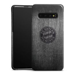 DeinDesign Galaxy S10 Handy Premium Case Smartphone Handyh&uuml;lle Schutzh&uuml;lle gl&auml;nzend Fcb Metallic Look Fc Bayern M&uuml;nchen Premium Case