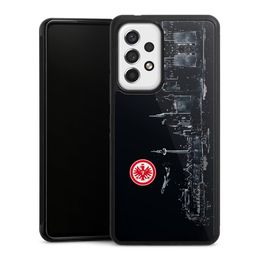 DeinDesign Galaxy A53 5G Handy Gallery Case Handyh&uuml;lle 9H Geh&auml;rtetes Glas R&uuml;ckseite H&uuml;lle Sge Eintracht Frankfurt Skyline Gallery Case