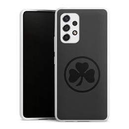 DeinDesign Galaxy A53 5G Handy Silikon H&uuml;lle Case wei&szlig; Handyh&uuml;lle Official Licensed Product Clover Spvgg Greuther F&uuml;rth Silikon Case