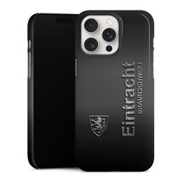 DeinDesign iPhone 15 Pro Max Handy Premium Case Smartphone Handyh&uuml;lle Schutzh&uuml;lle gl&auml;nzend Logo Eintracht Braunschweig Official Licensed Product Premium Case