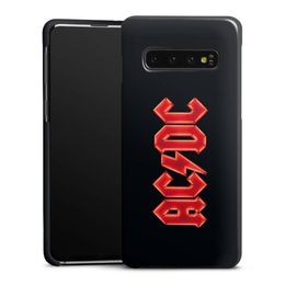 DeinDesign Galaxy S10 Handy Premium Case Smartphone Handyh&uuml;lle Schutzh&uuml;lle gl&auml;nzend Official Licensed Product Acdc Logo Premium Case