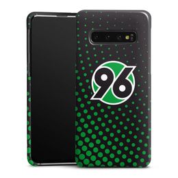 DeinDesign Galaxy S10 Handy Premium Case Smartphone Handyh&uuml;lle Schutzh&uuml;lle gl&auml;nzend Logo Hannover 96 Muster Premium Case