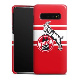 DeinDesign Galaxy S10 Handy Premium Case Smartphone Handyh&uuml;lle Schutzh&uuml;lle gl&auml;nzend Official Licensed Product Coat Of Arms 1. Fc K&ouml;ln Premium Case